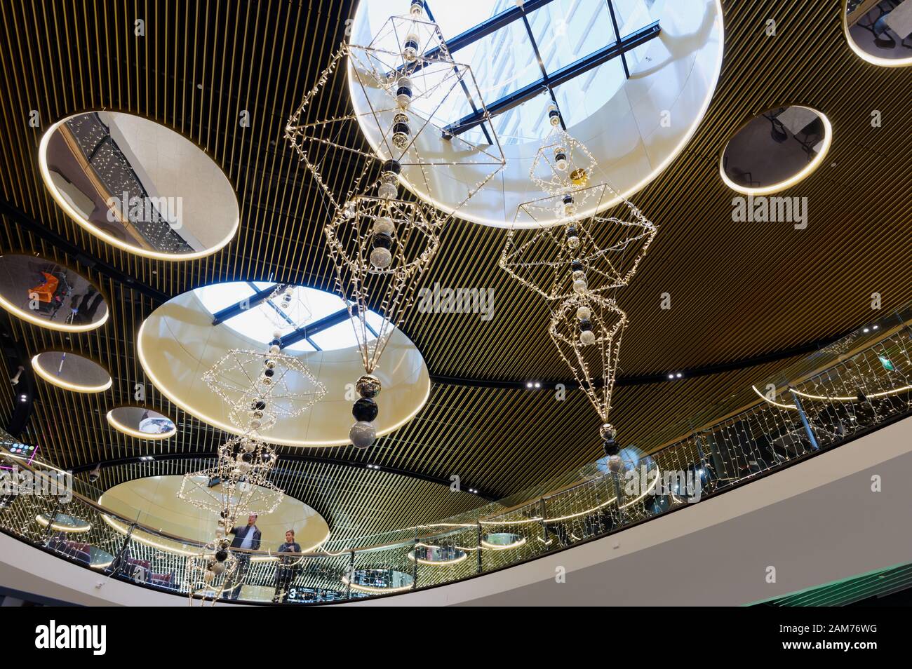 Helsinki, Finland - January 5, 2020: People in the shopping mall of ...