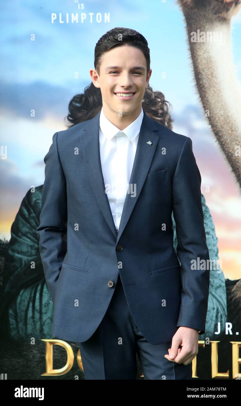 11 January 2020 - Westwood, California - Harry Collett. the premiere of ...