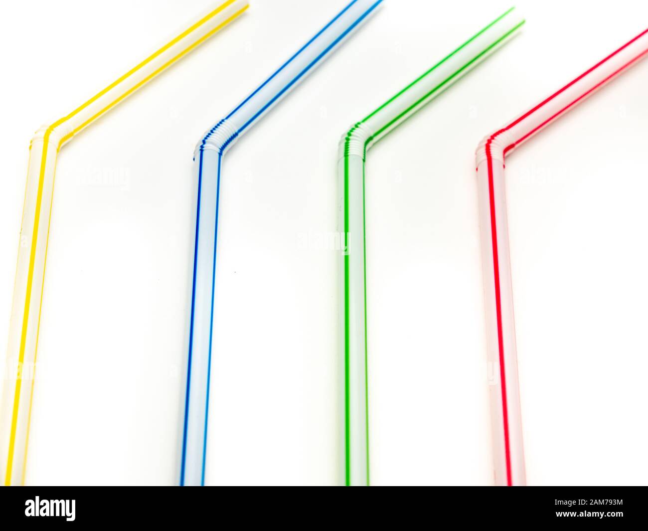 Straws isolated on white background Stock Photo - Alamy
