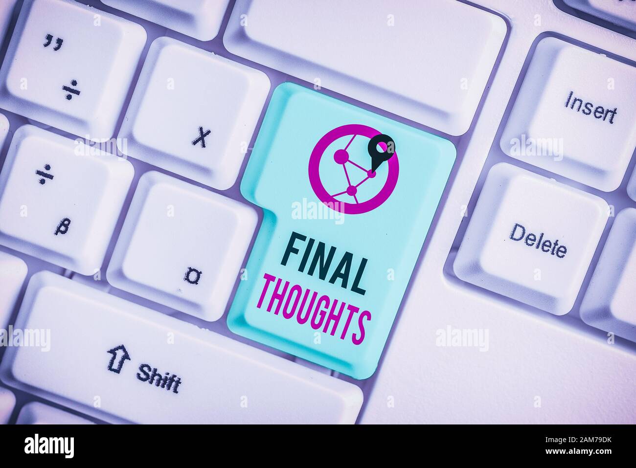 Conceptual hand writing showing Final Thoughts. Concept meaning the ...