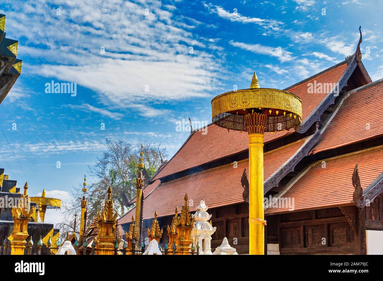 Lanna Style of Temple Stock Photo - Alamy