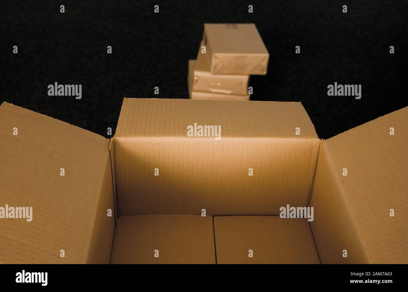 box and packages Stock Photo - Alamy