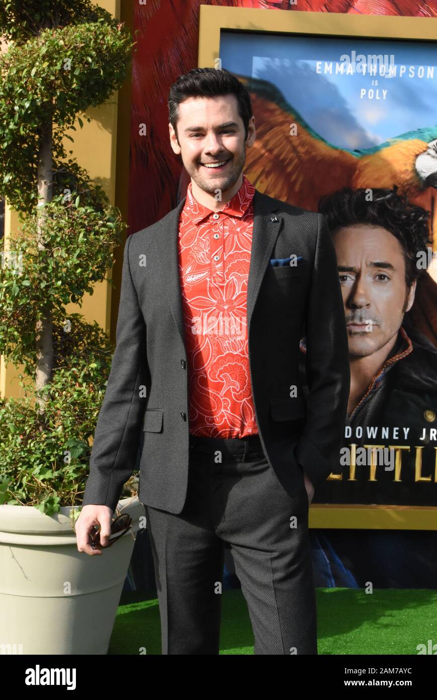 Westwood, California, USA 11th January 2020 Actor Brendan Robinson ...