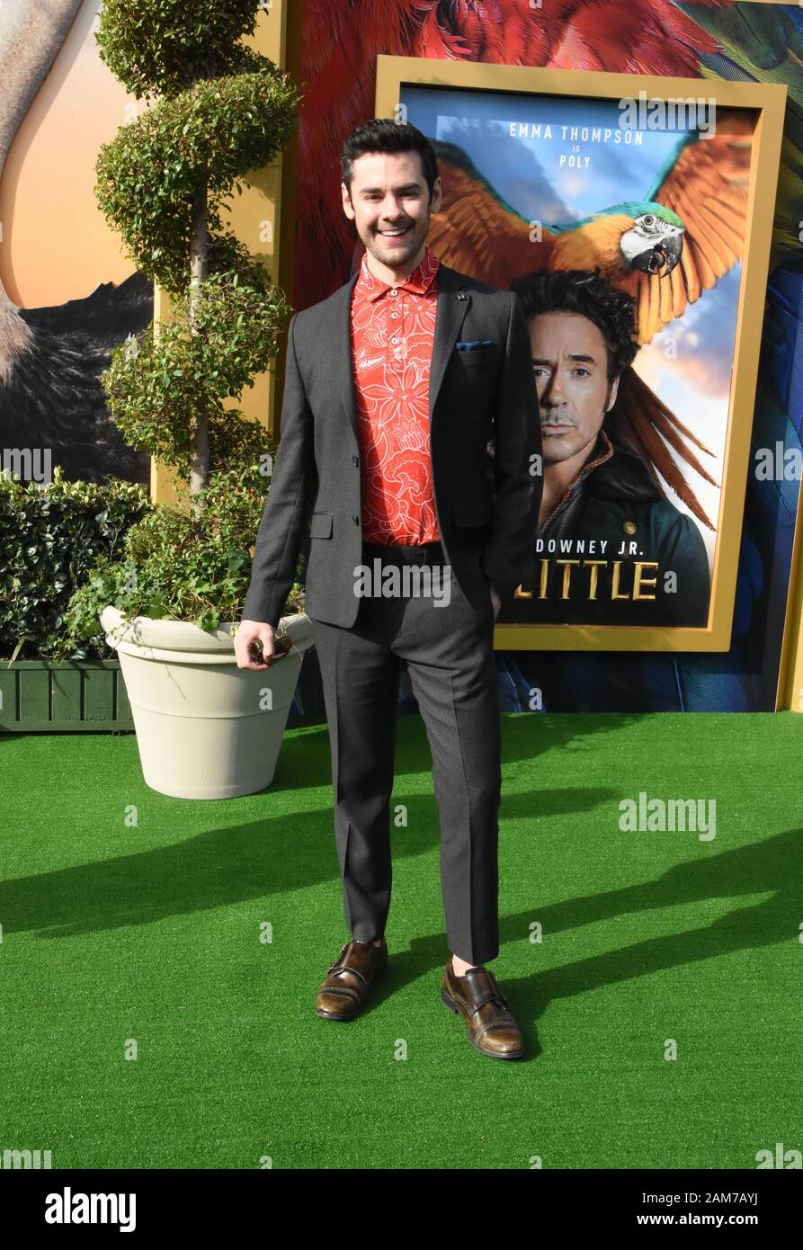 Westwood, California, USA 11th January 2020 Actor Brendan Robinson ...