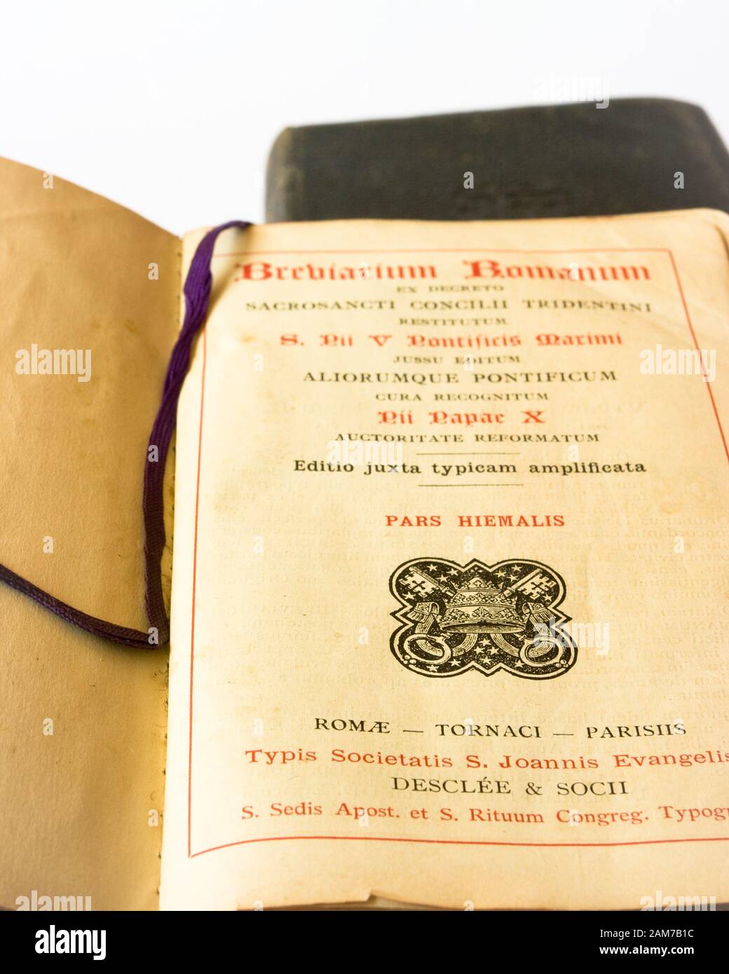 The book of Catholic Church liturgy Stock Photo - Alamy