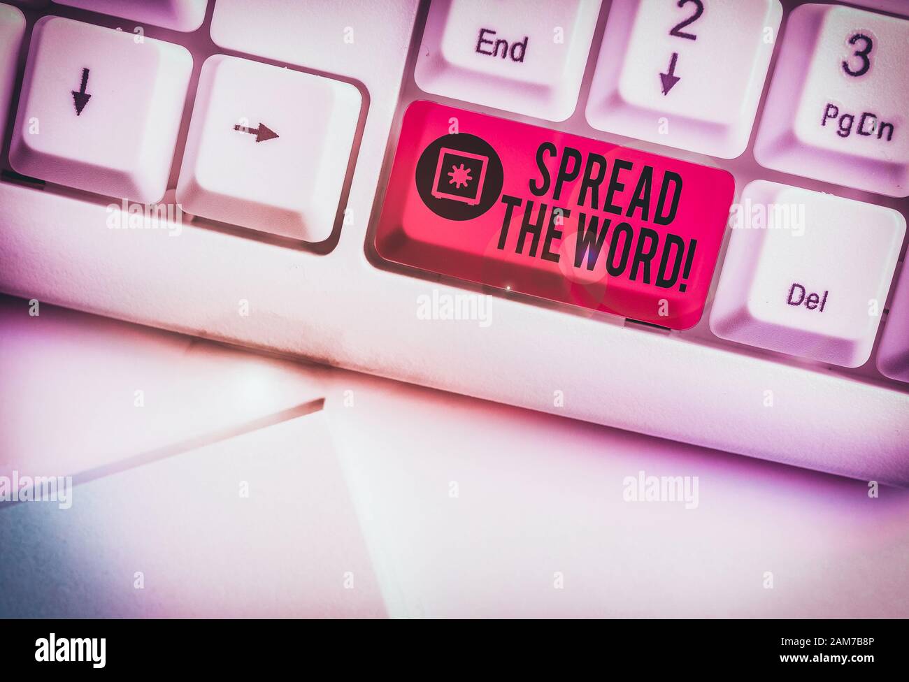 Handwriting text writing Spread The Word. Conceptual photo share the ...