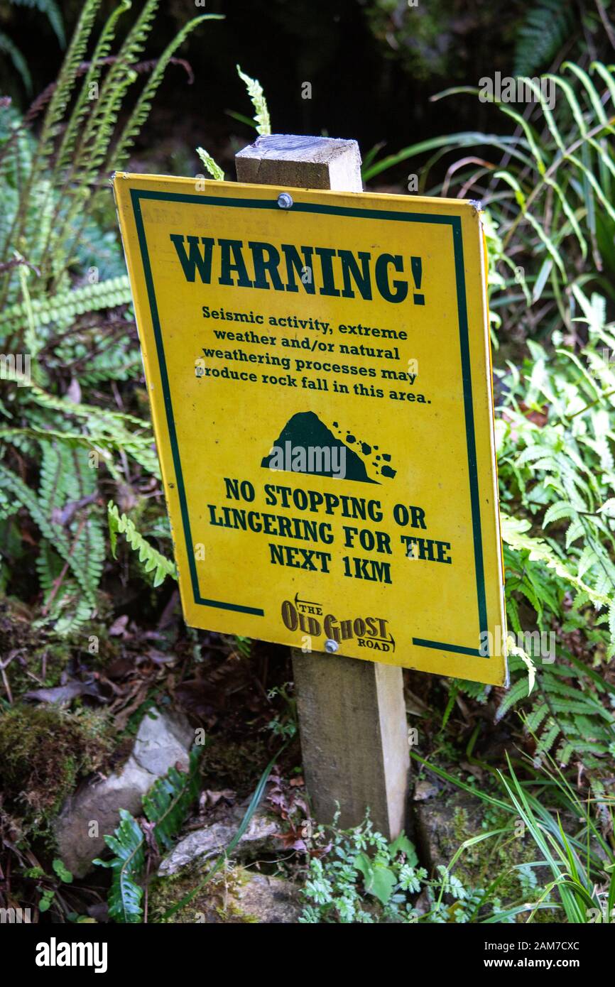 Ghost warning sign hi-res stock photography and images - Alamy