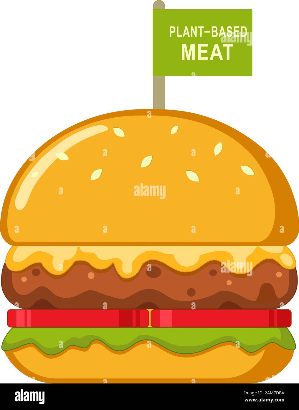 Plant based meat meatless Stock Vector Images - Alamy