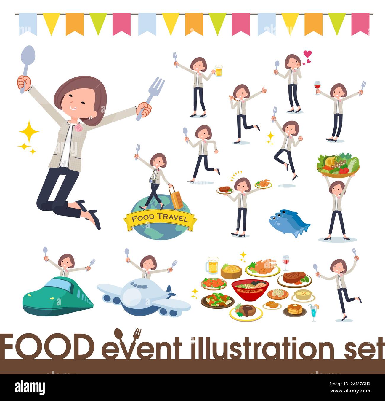 Mom food party Stock Vector Images - Alamy