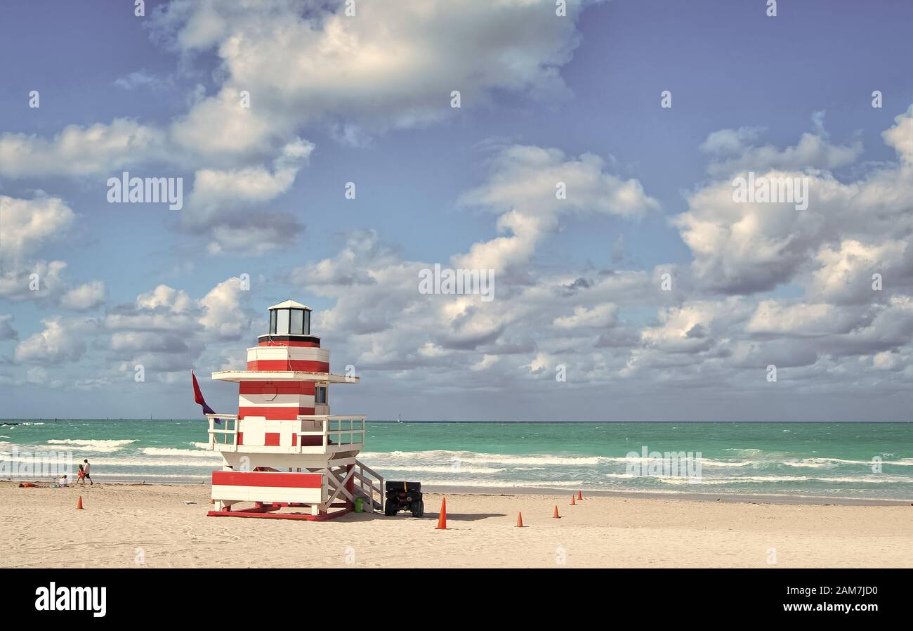 Tour of Miami beach colorful lifeguard towers. Quirky iconic structures ...