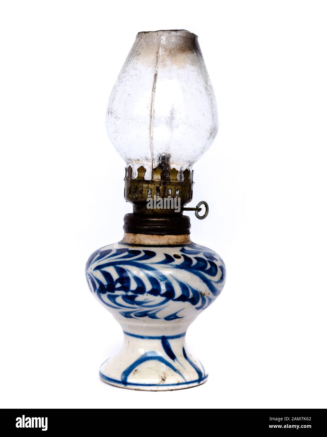 Studio shot traditional Vietnamese oil lamp isolated on white Stock ...