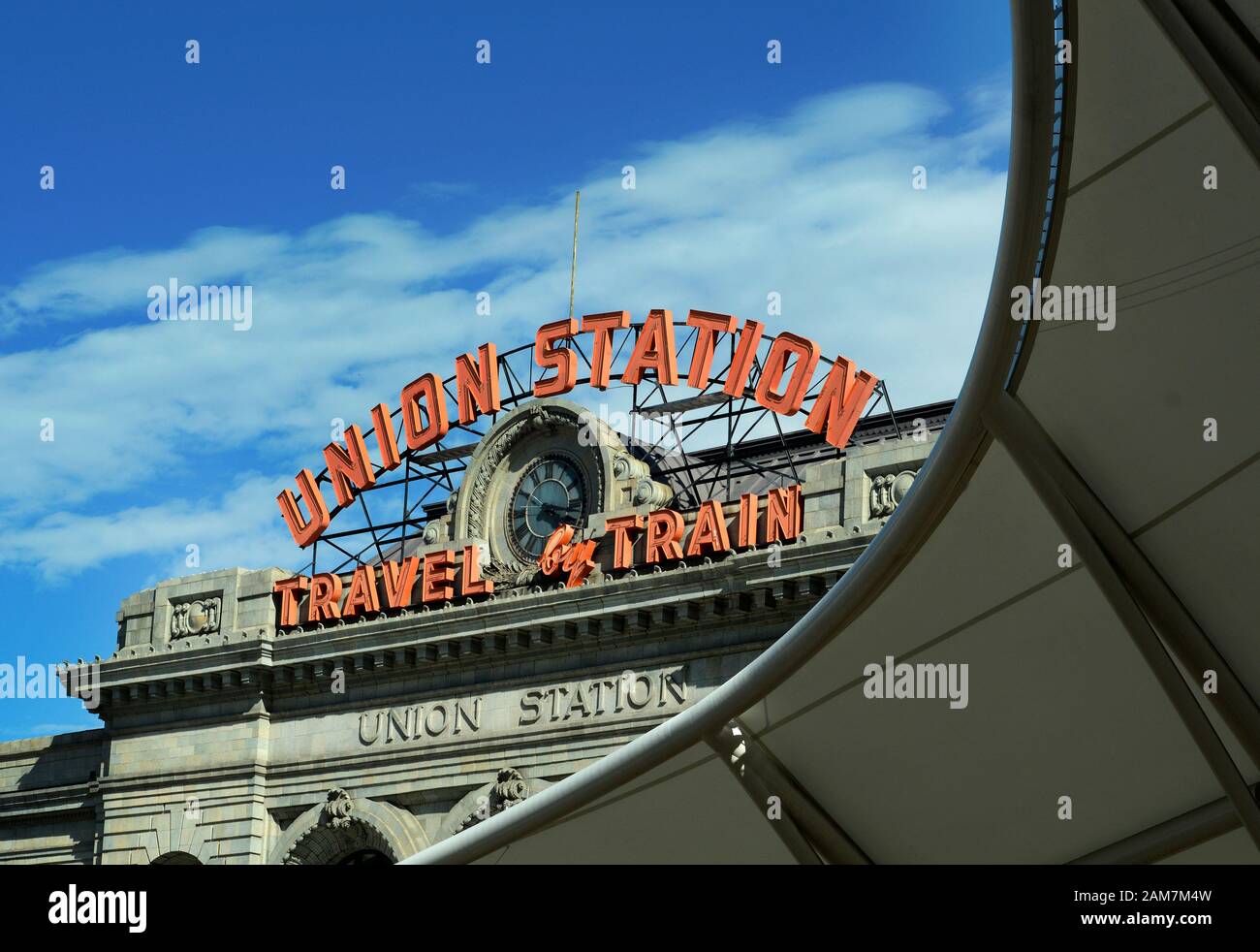 The historic Union Station in downtown Denver, Colorado, is a busy ...