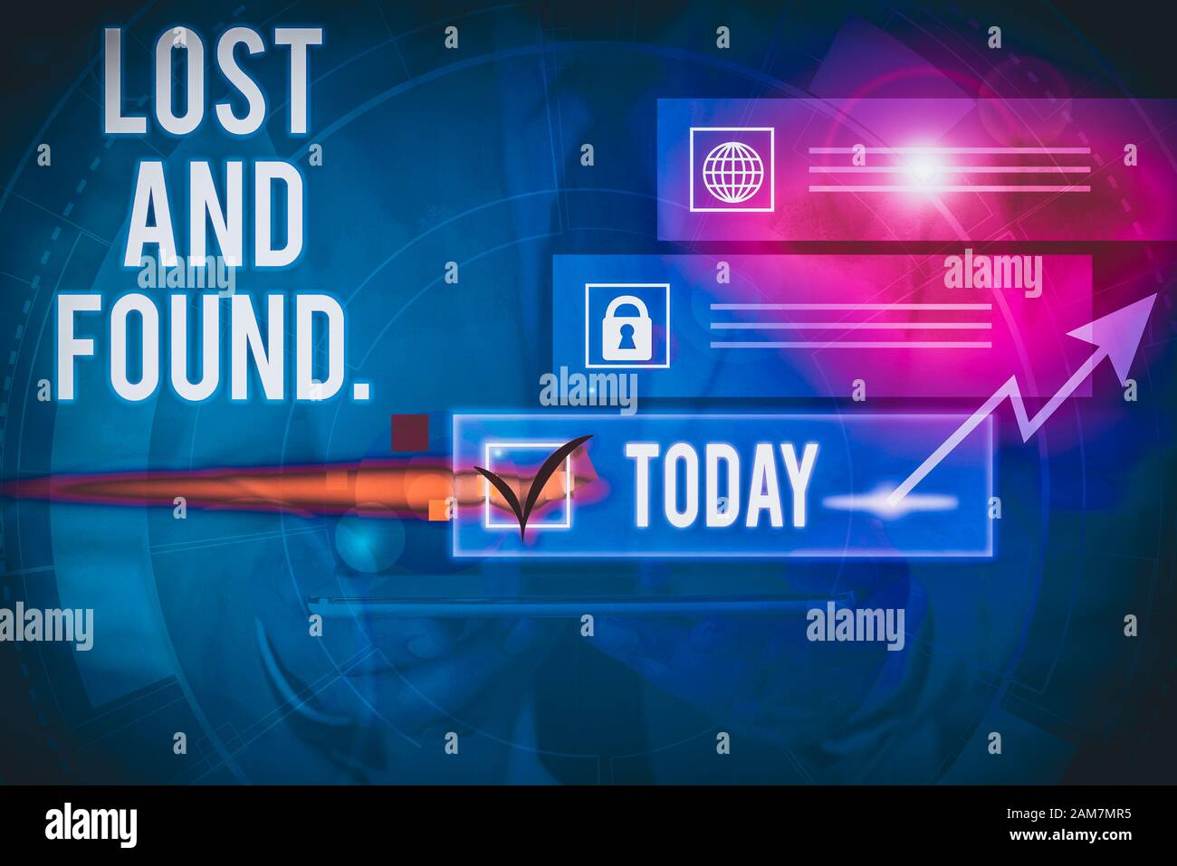 Text sign showing Lost And Found. Business photo text a place where ...