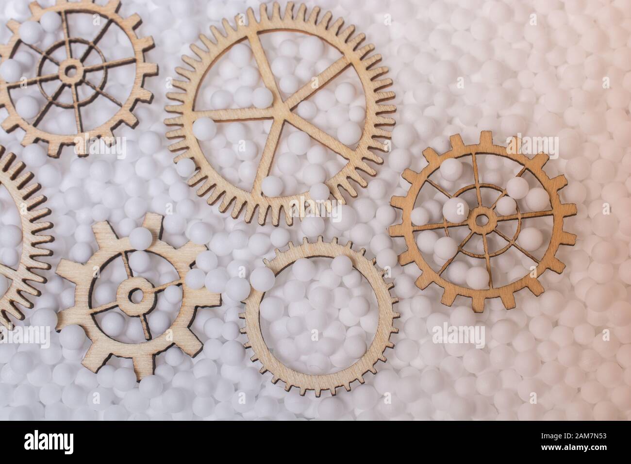 Gear wheels as The concept of mechanism Stock Photo - Alamy