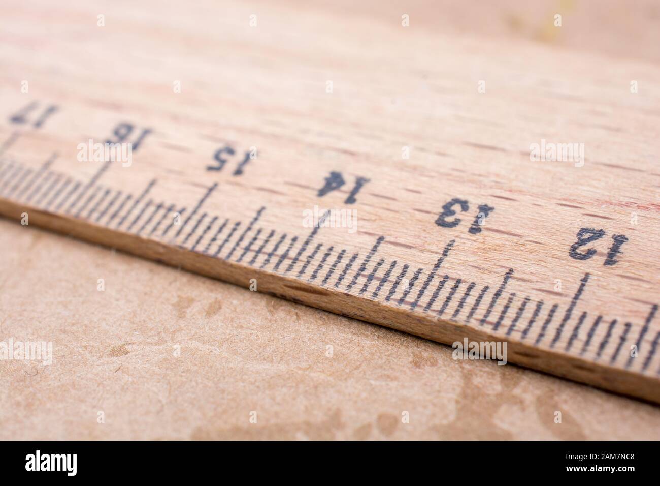 Ruler made of wood hi-res stock photography and images - Alamy