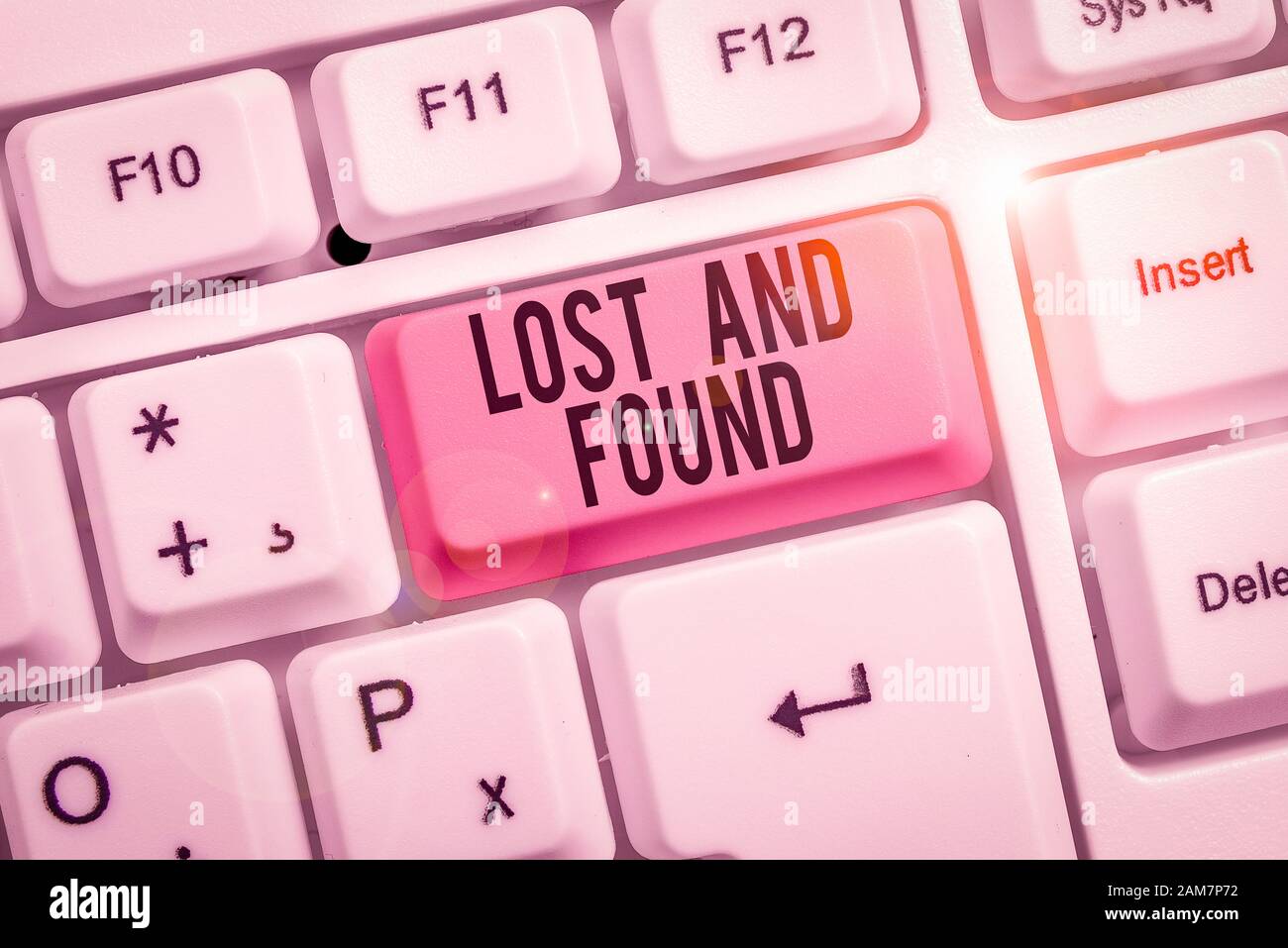 Writing note showing Lost And Found. Business concept for Place where ...