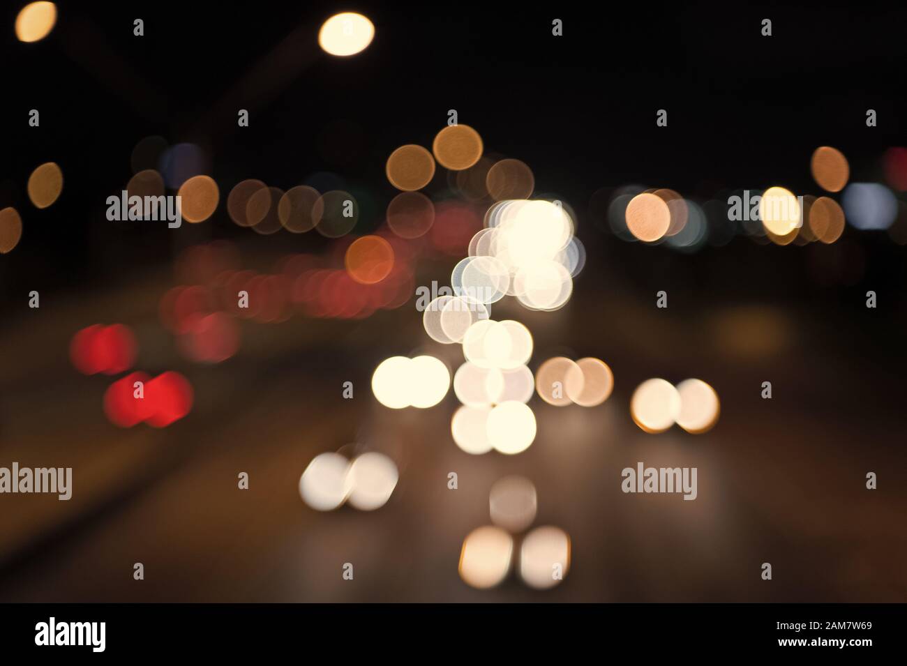 Fuzzy lighting city hi-res stock photography and images - Alamy