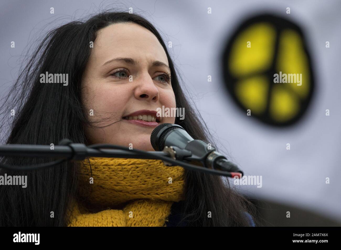 London, UK. 11 January, 2020. Amelia Womack, Deputy Leader of the Green ...