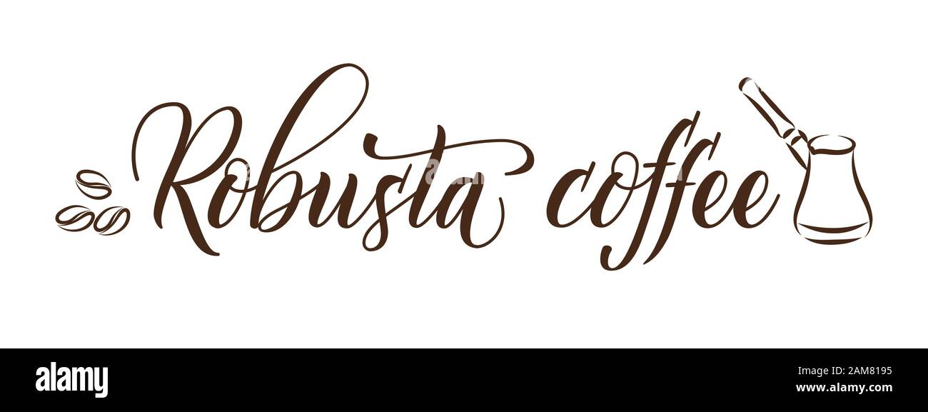 Robusta Coffee isolated on white Stock Vector Image & Art - Alamy
