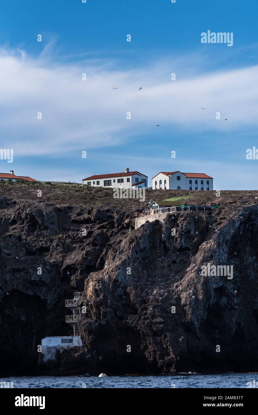 Anacapa Island Ranger Station, in Southern California, requires a long ...