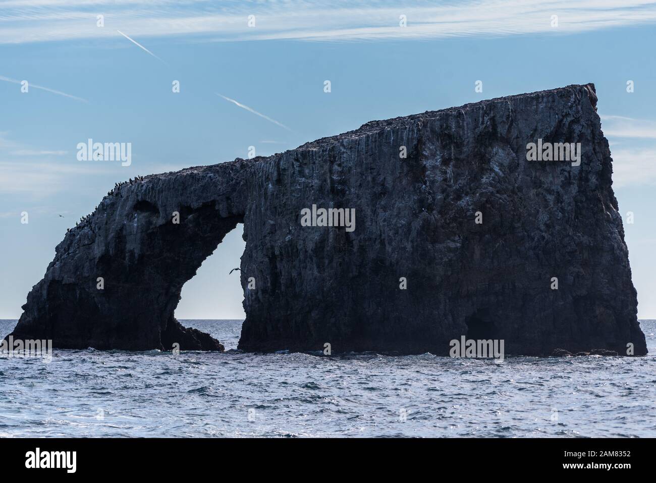 Anacapa Island, off the coast of Southern California, has a volcanic ...