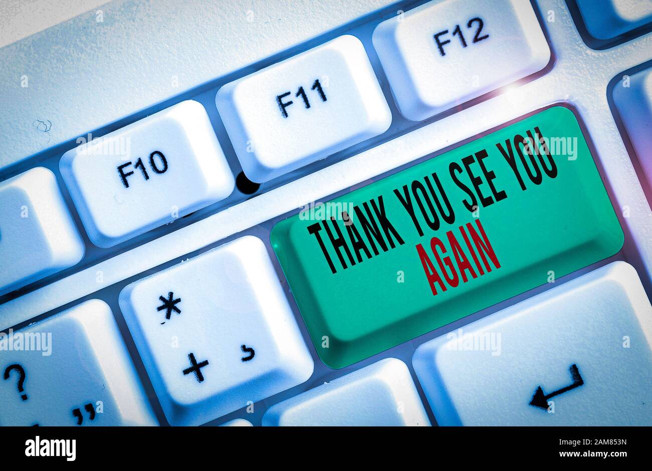 Text sign showing Thank You See You Again. Business photo text ...