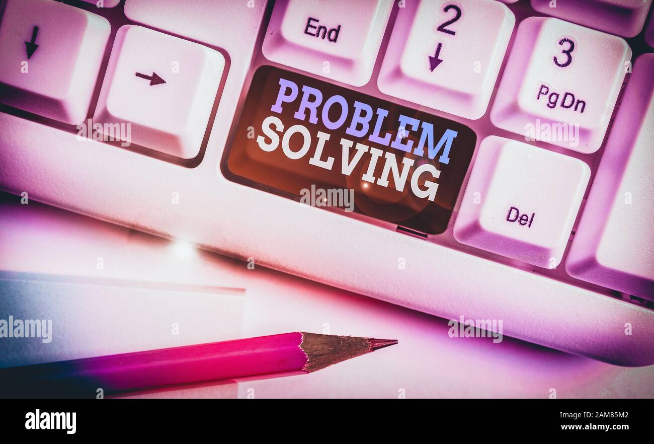 Conceptual hand writing showing Problem Solving. Concept meaning ...