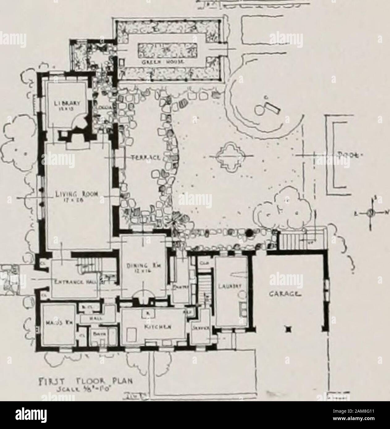 Architect and engineer . PRIZE WINNING DESIGN. A SUBURBAN HOUSE IN ...