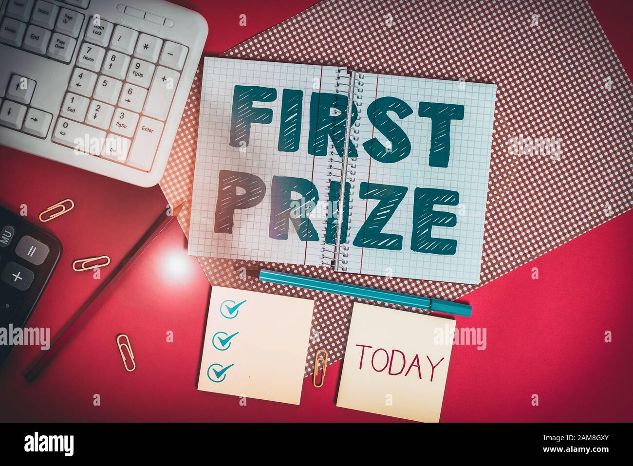 Word writing text First Prize. Business photo showcasing the most ...