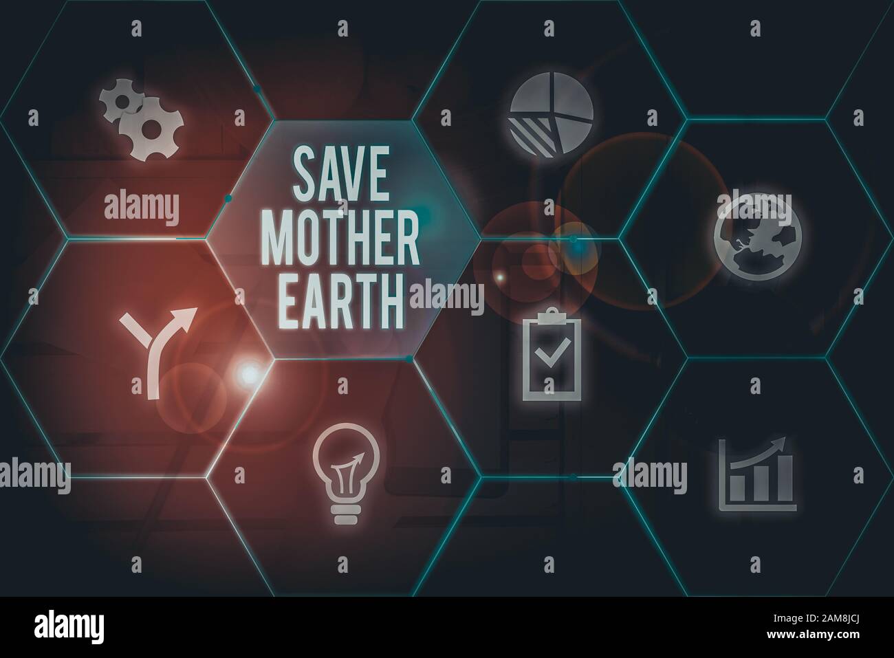 Text sign showing Save Mother Earth. Business photo showcasing doing ...