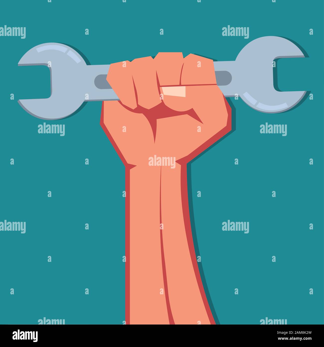 Open ended wrench Stock Vector Images - Alamy