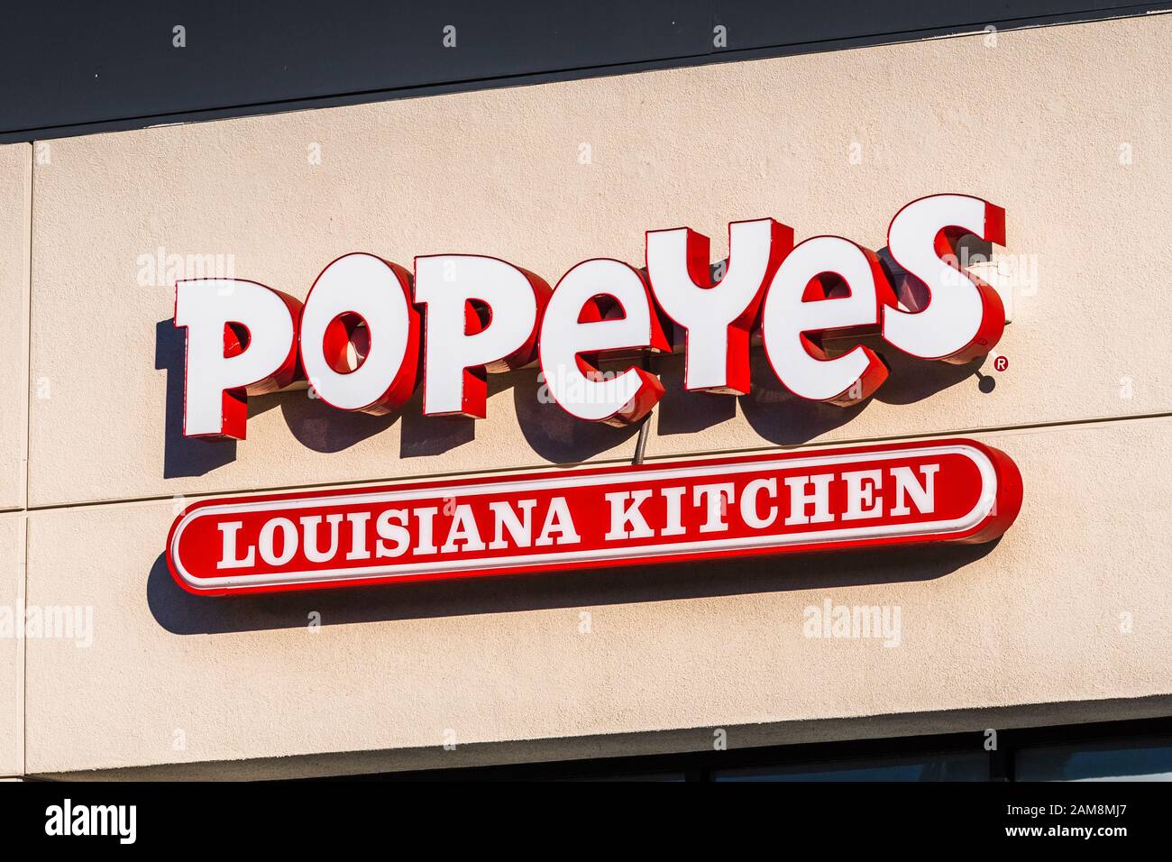 Popeyes sign hi-res stock photography and images - Alamy