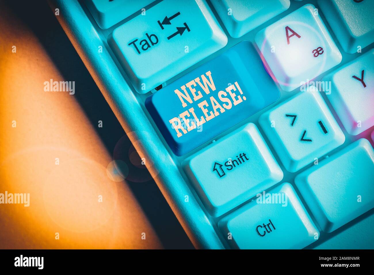 Word writing text New Release. Business photo showcasing announcing ...