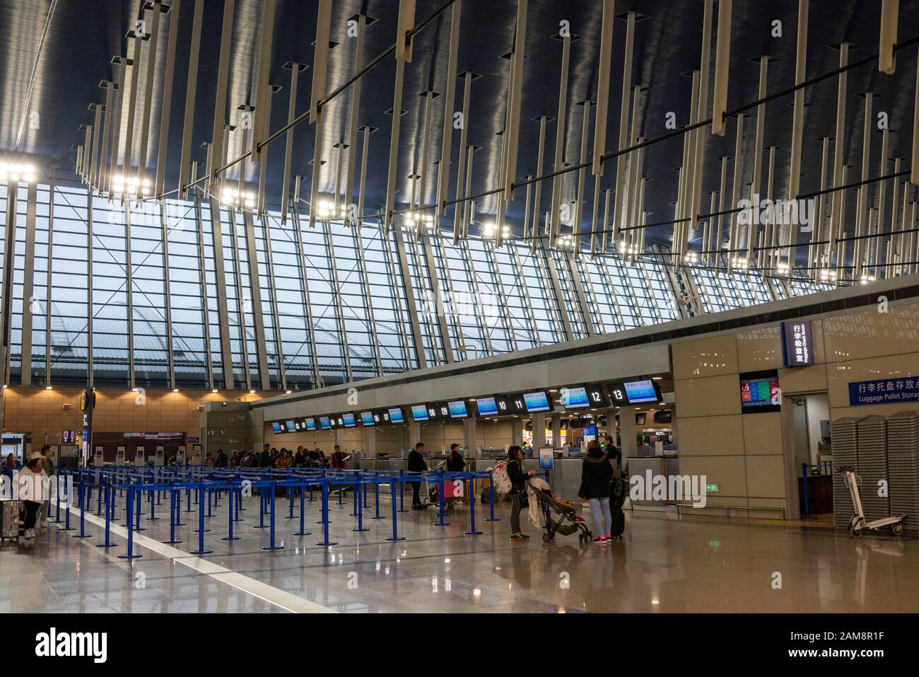 Shanghai, China, 5th, March, 2019. Interior shot of Shanghai Pudong ...