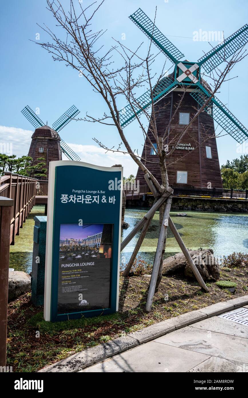 Jeju, Korea, 6th, March, 2019. Punch Lounge & Bar in Lotte Hotel Jeju ...