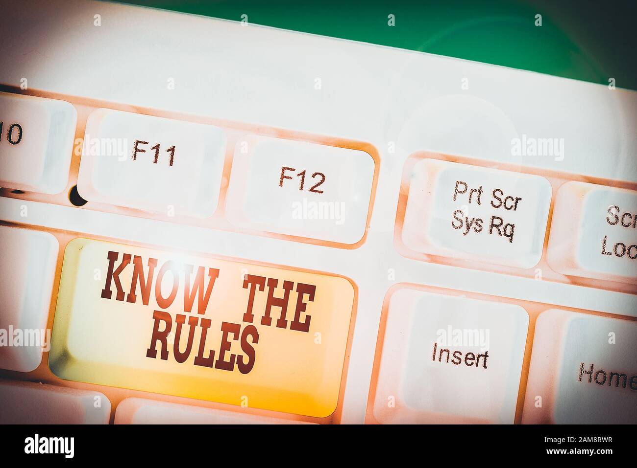 Conceptual hand writing showing Know The Rules. Concept meaning Learn ...