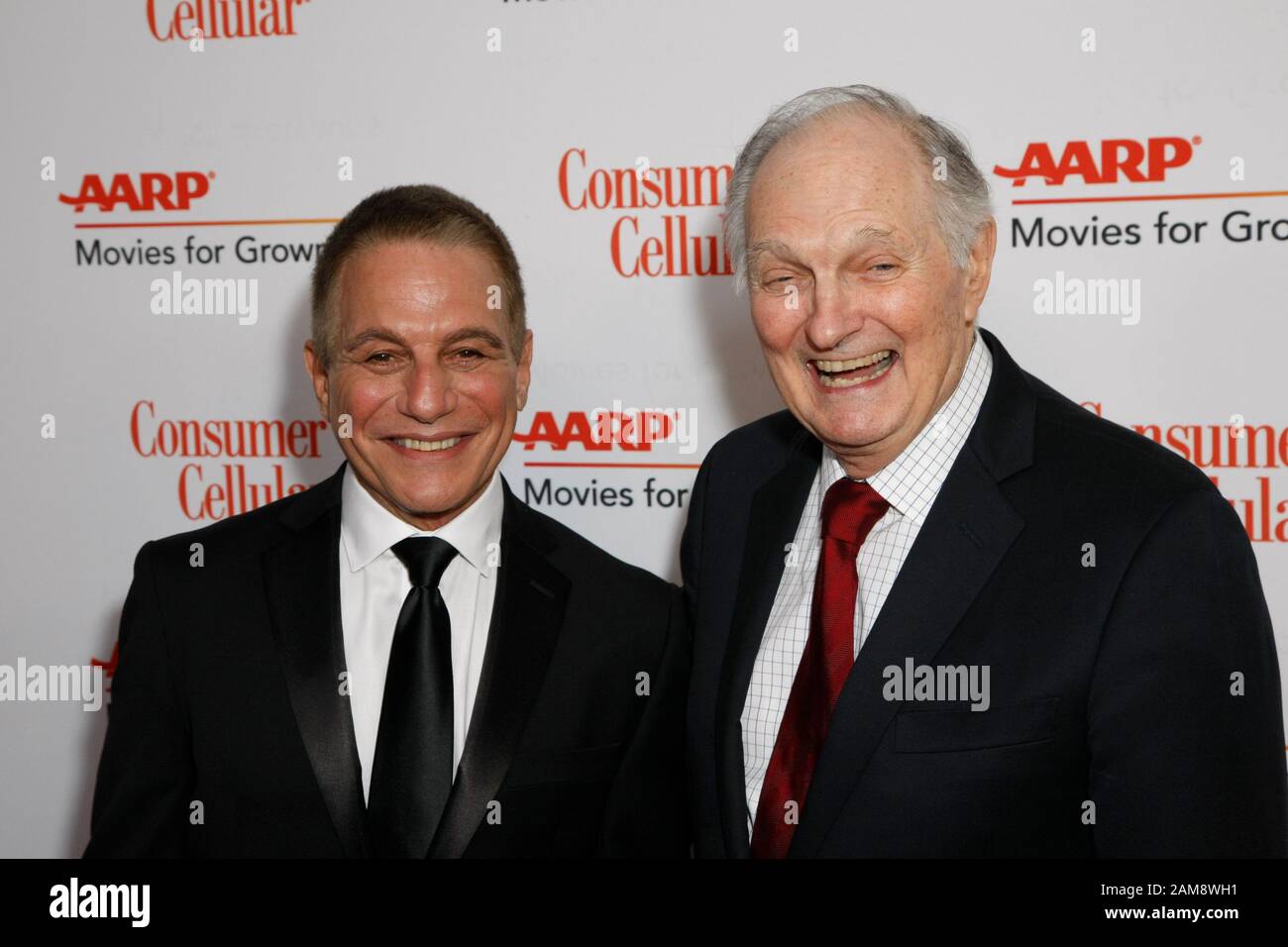 BEVERLY HILLS, CA - JANUARY 11: Tony Danza and Alan Alda attend AARP ...