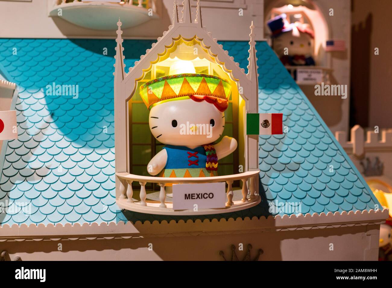 Jeju, Korea, 9th, March, 2019. Hello Kitty princess of each country ...