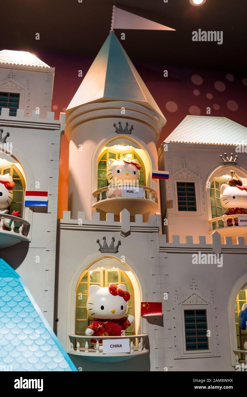 Jeju, Korea, 9th, March, 2019. Hello Kitty princess of each country ...