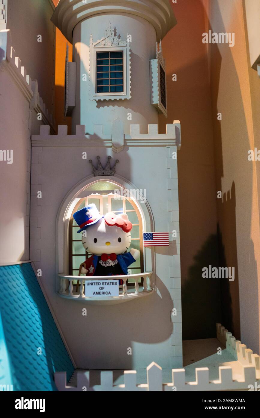 Jeju, Korea, 9th, March, 2019. Hello Kitty princess of each country ...