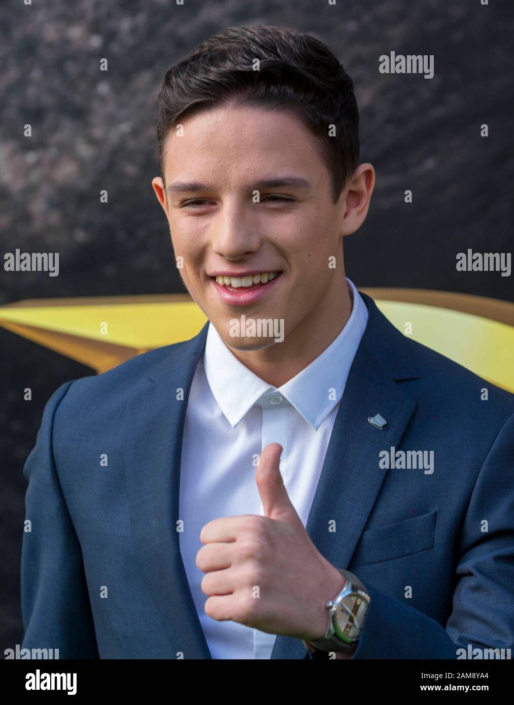 Harry Collett attends the premiere of 'Dolittle' at Regency Village ...