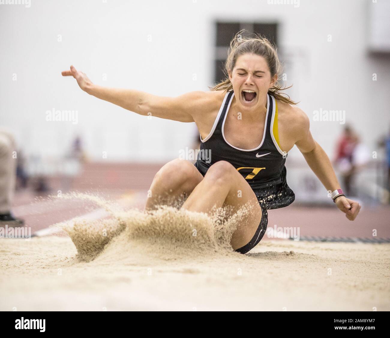 Girls Long Jump High Resolution Stock Photography and Images - Alamy