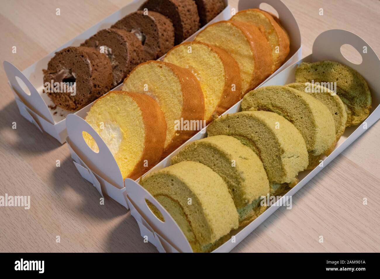 Matcha roll pastry hi-res stock photography and images - Alamy