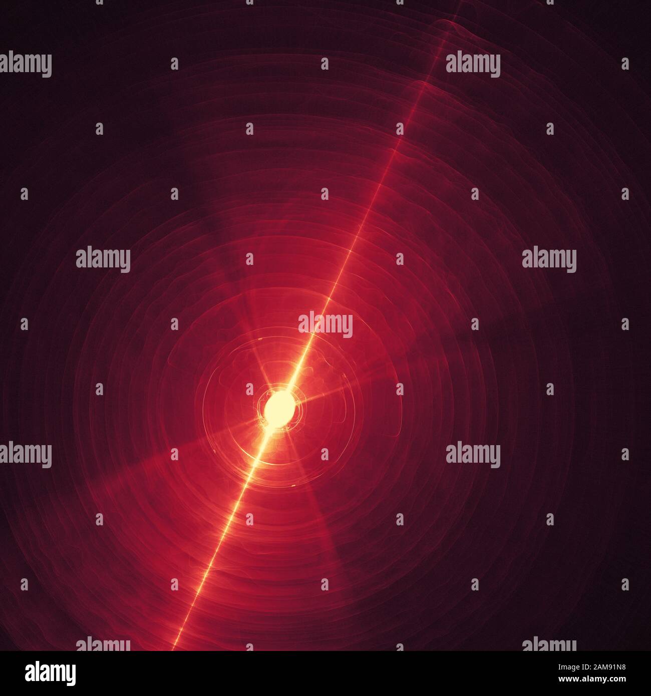 glowing red curved lines over dark Abstract Background space universe ...