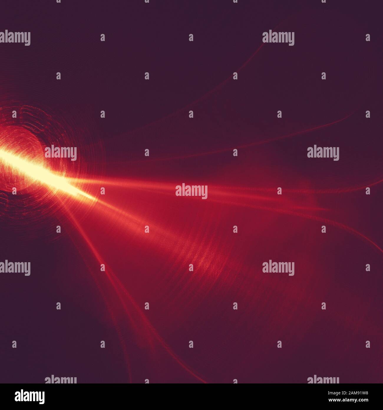 glowing red curved lines over dark Abstract Background space universe ...