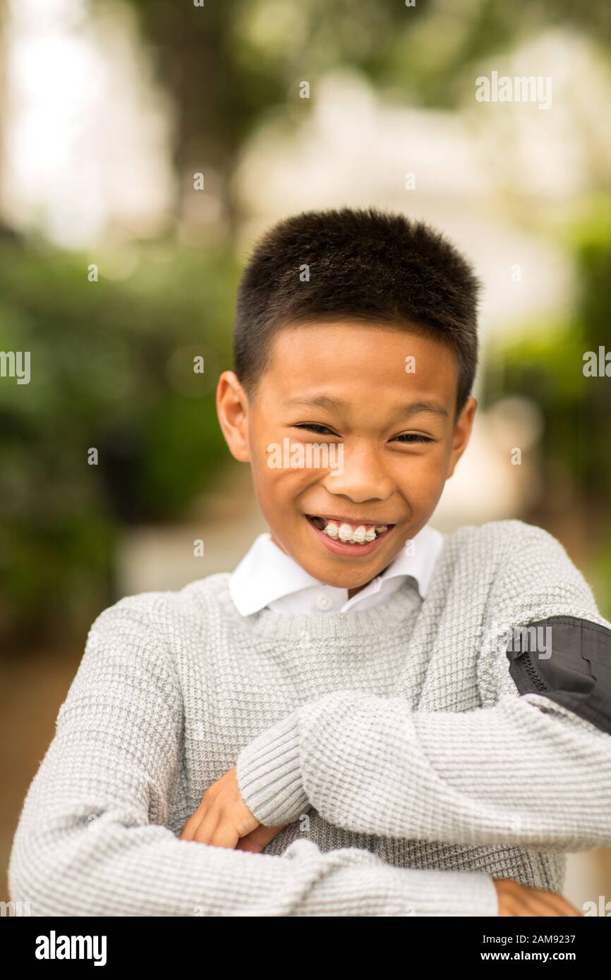Smiling Asian Boy