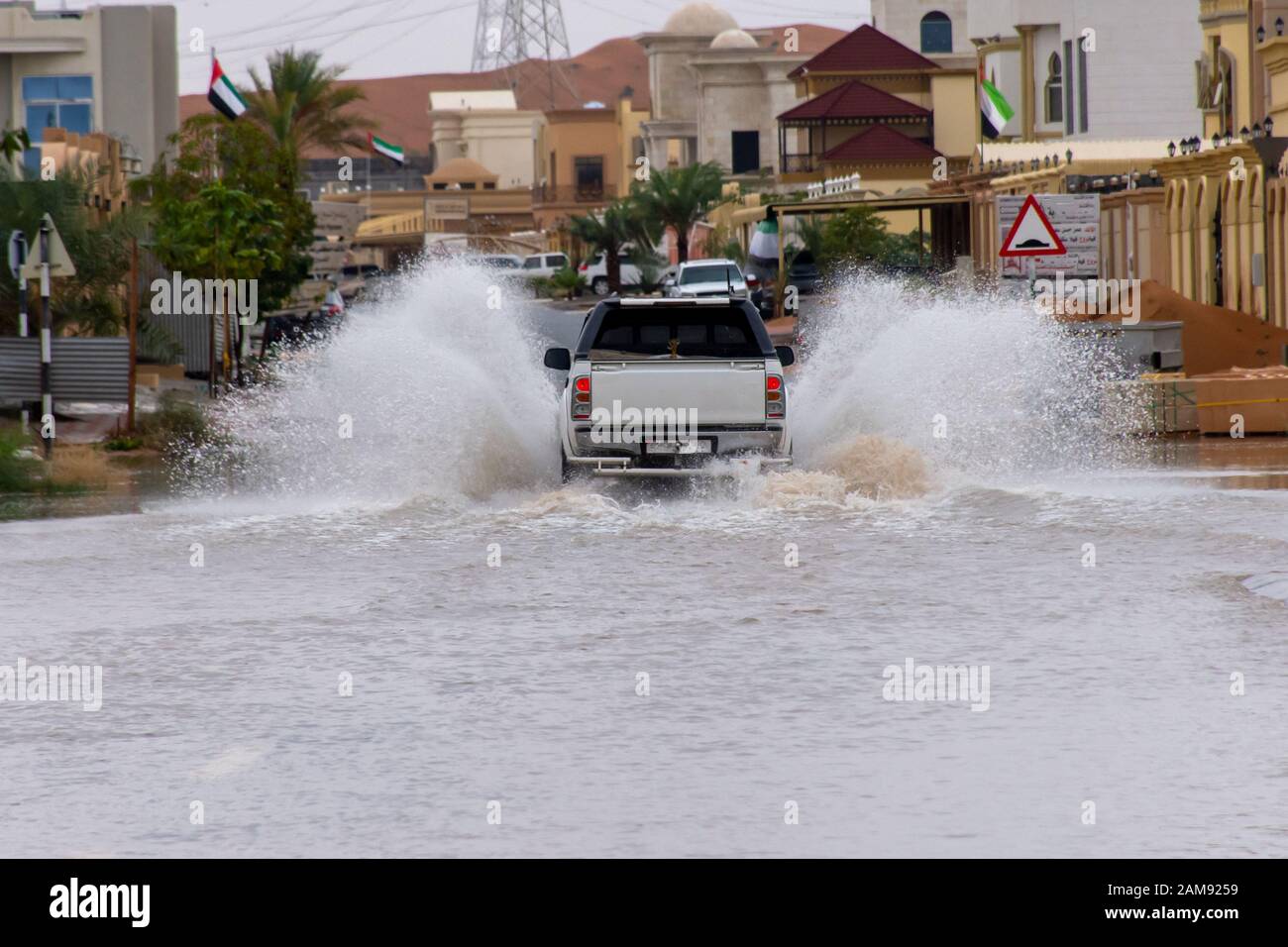 Driving in flood waters hi-res stock photography and images - Alamy