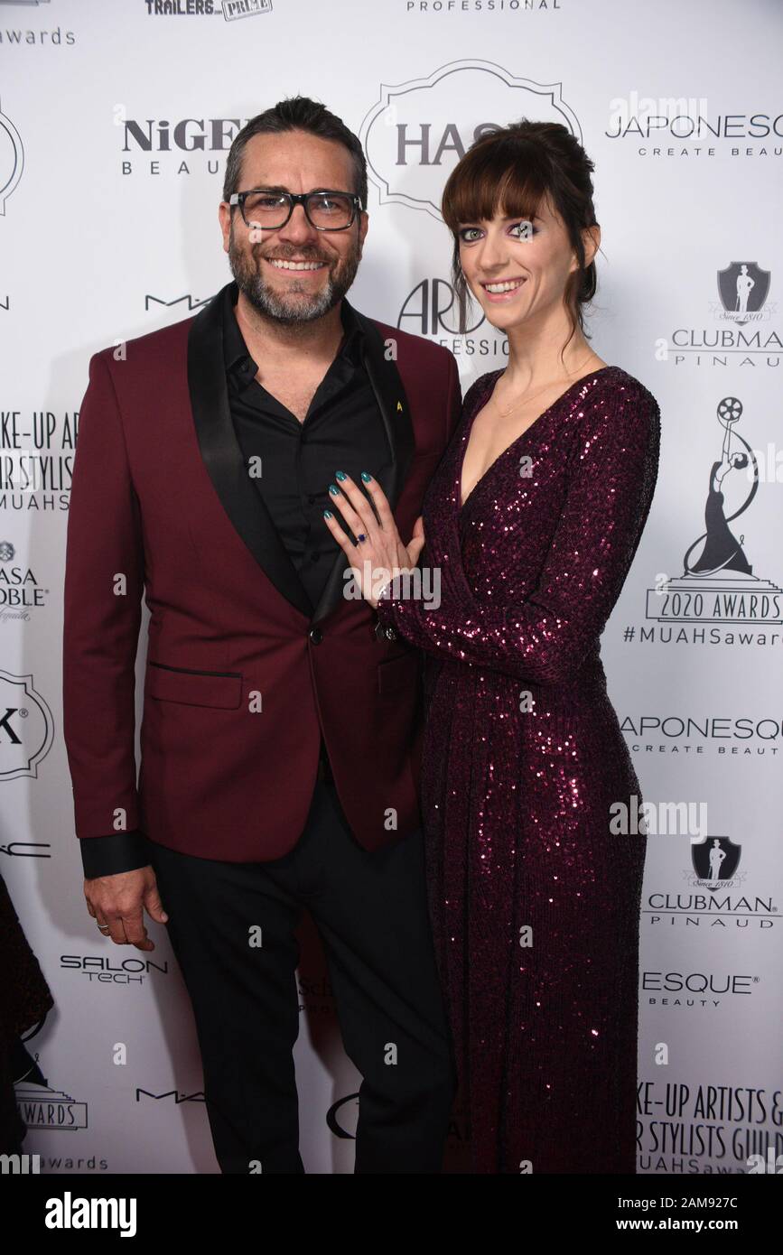 Los Angeles, USA. 11th Jan, 2020. James MacKinnon and his date at the ...