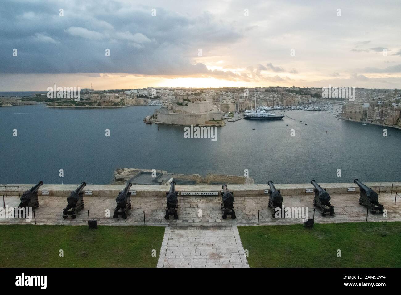 The Grand Harbour is also known as the Port of Valletta, is a natural ...