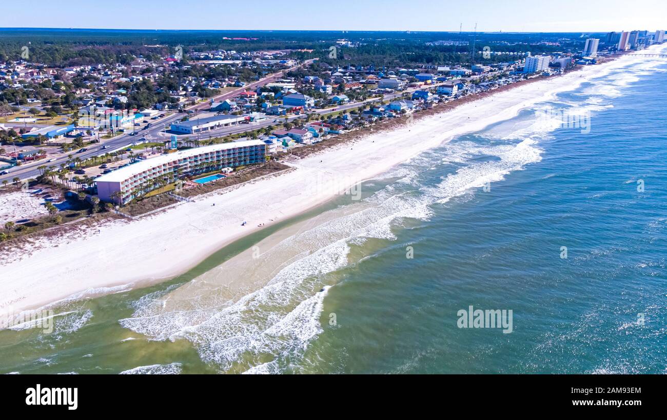 Aerial City view of the Gulf Shores, Alabama USA Stock Photo - Alamy